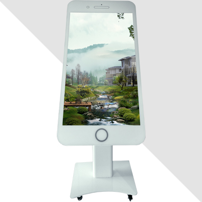 Forme du smartphone, idéale pour attirer l'attention des présentes