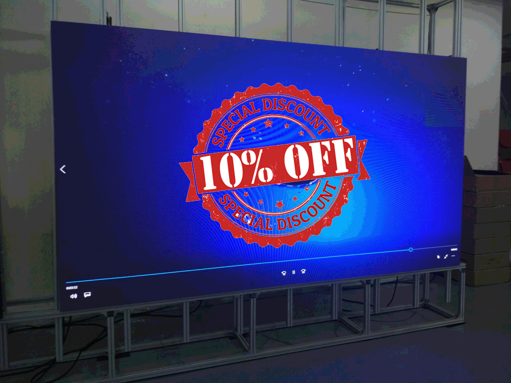 Offres promotionnelles pour la location d'écrans LED grand format